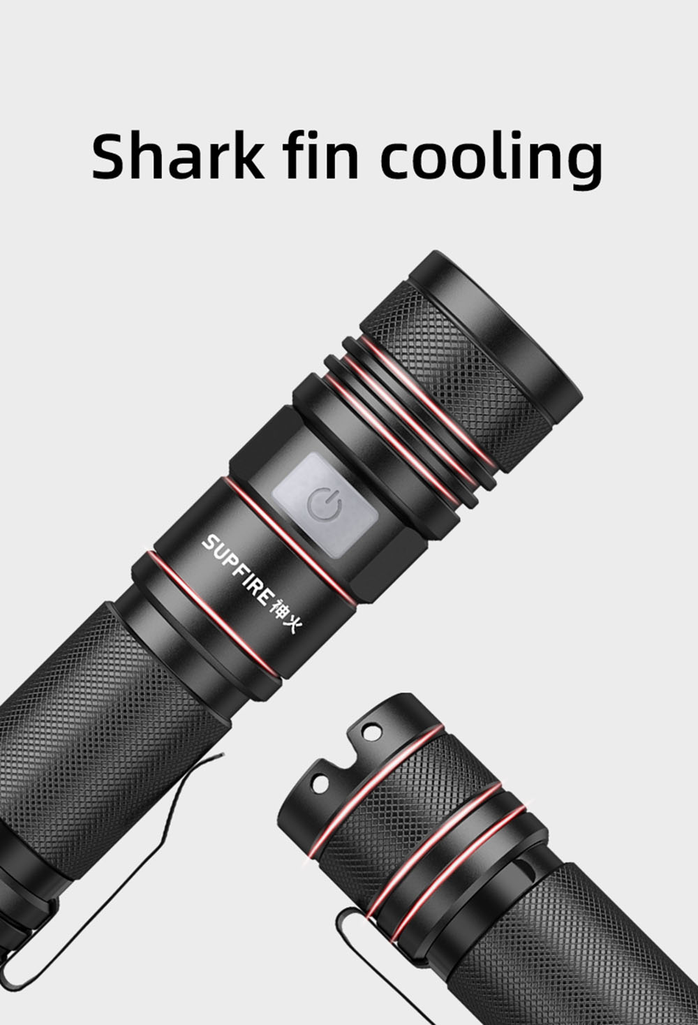 A2 P50 Telescopic Portable Spotlight Supefire