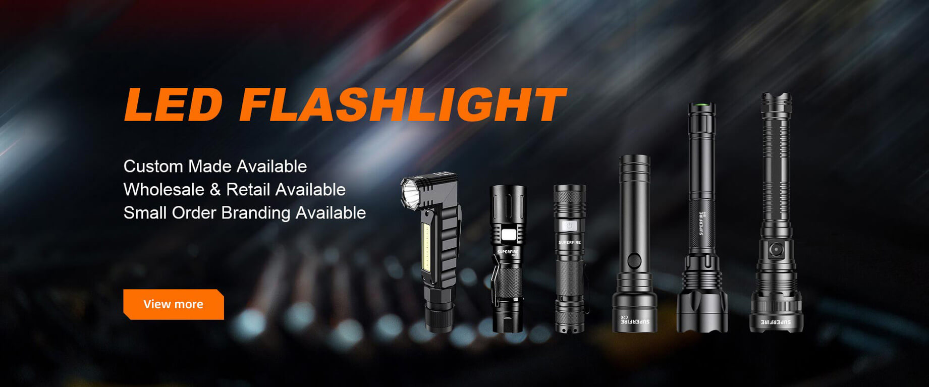 LED Flashlights, Headlamps, Bicycle Lights Wholesale - Superfire