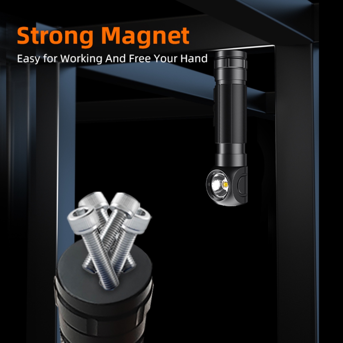 Portable Magnetic Rechargeable Headband Flashlight- SUPERFIRE