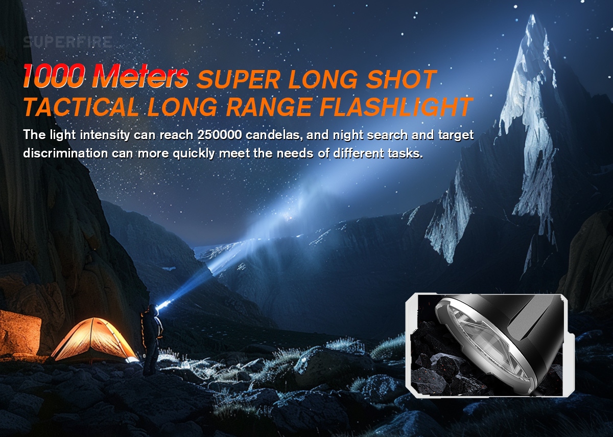 High Performance | High Quality | High End Flashlight | GODFIRE | SUPERFIRE